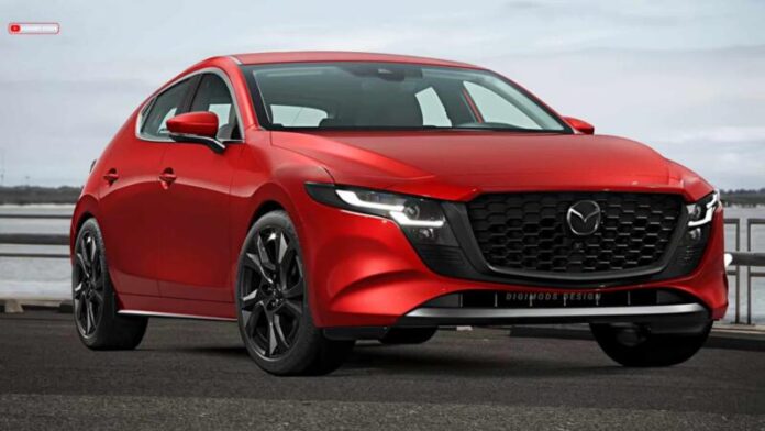 Перші рендери оновленої Mazda 3 хетчбек показують дизайн у стилі нового ...